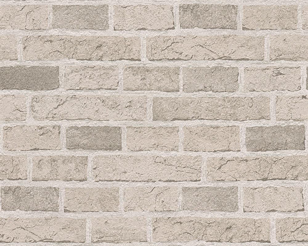 AS creation Cream Brick Effect Wallpaper – Wallpaper Empire
