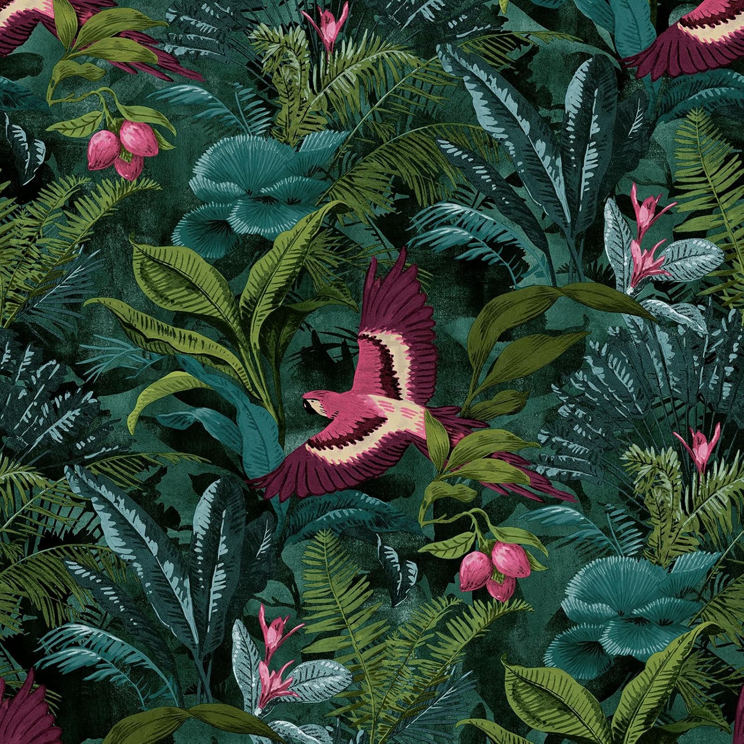 Rasch Tropical Rainforest / Birds Wallpaper – Wallpaper Empire