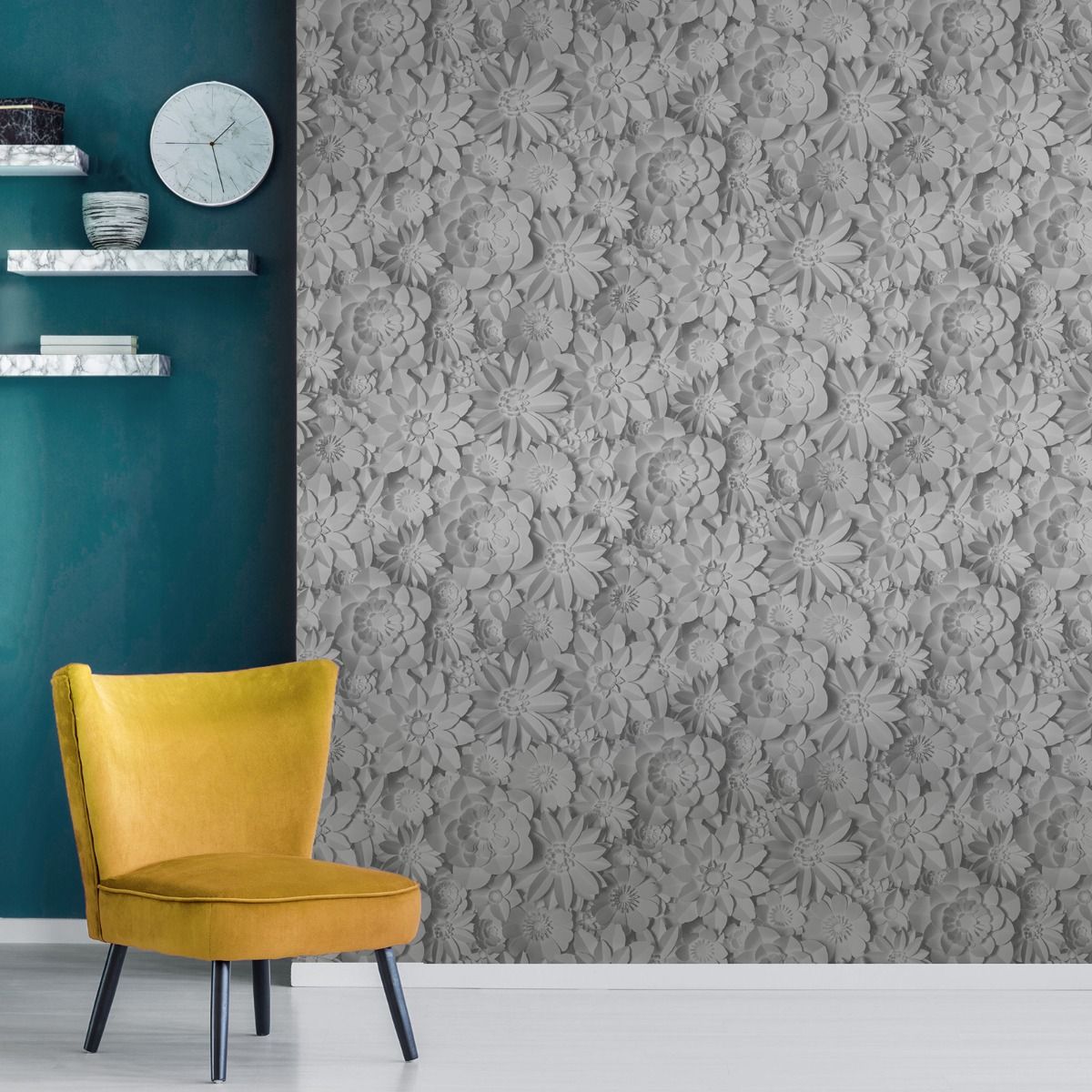 Fine Decor Dimensions 3D Floral Wallpaper – Wallpaper Empire